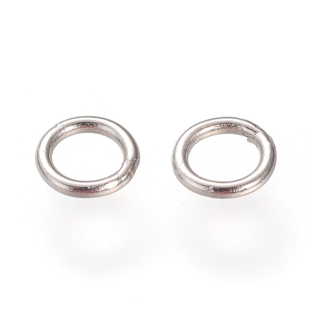 Stainless Steel Closed Rings 4mm 24pc – Gem and Bead
